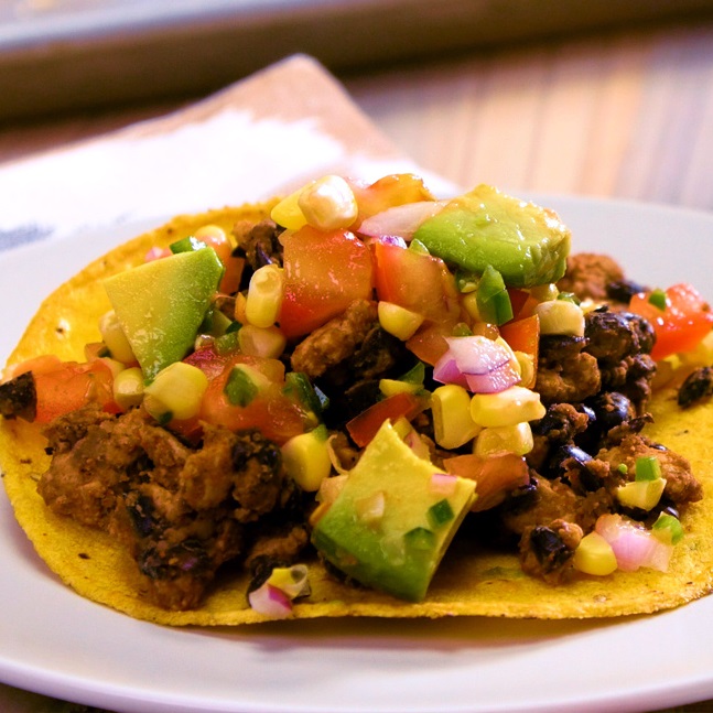 Turkey and Bean Tostadas with Avocado-Tomato Salsa - FoodShare South ...
