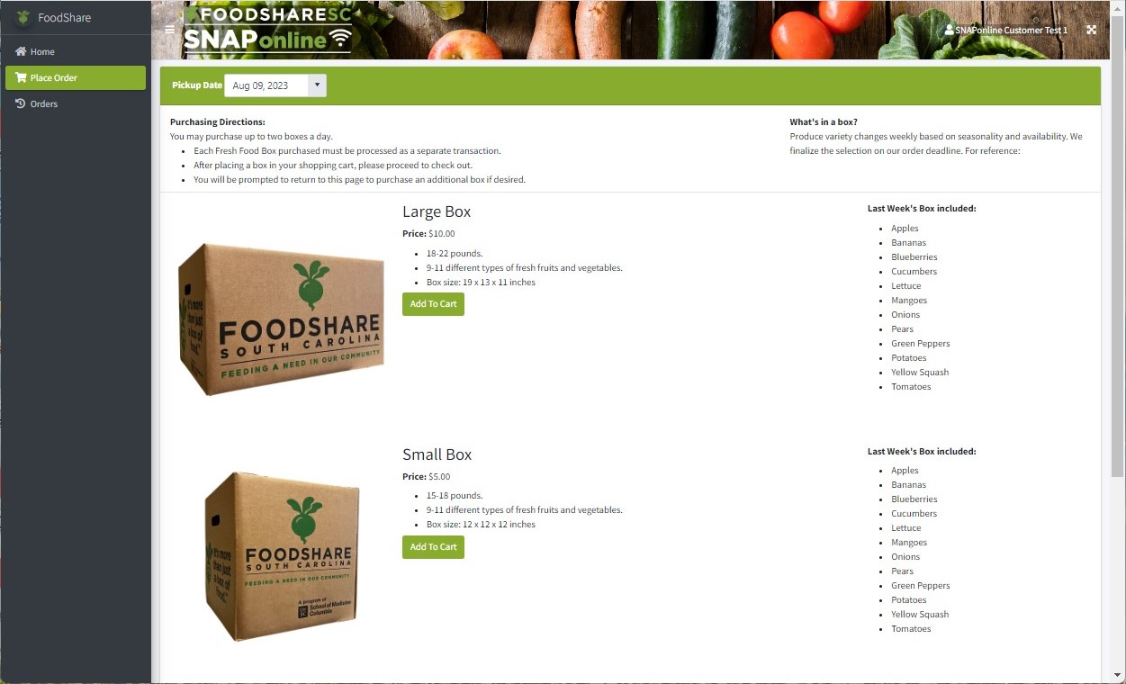 SNAPonline Preview - FoodShare South Carolina