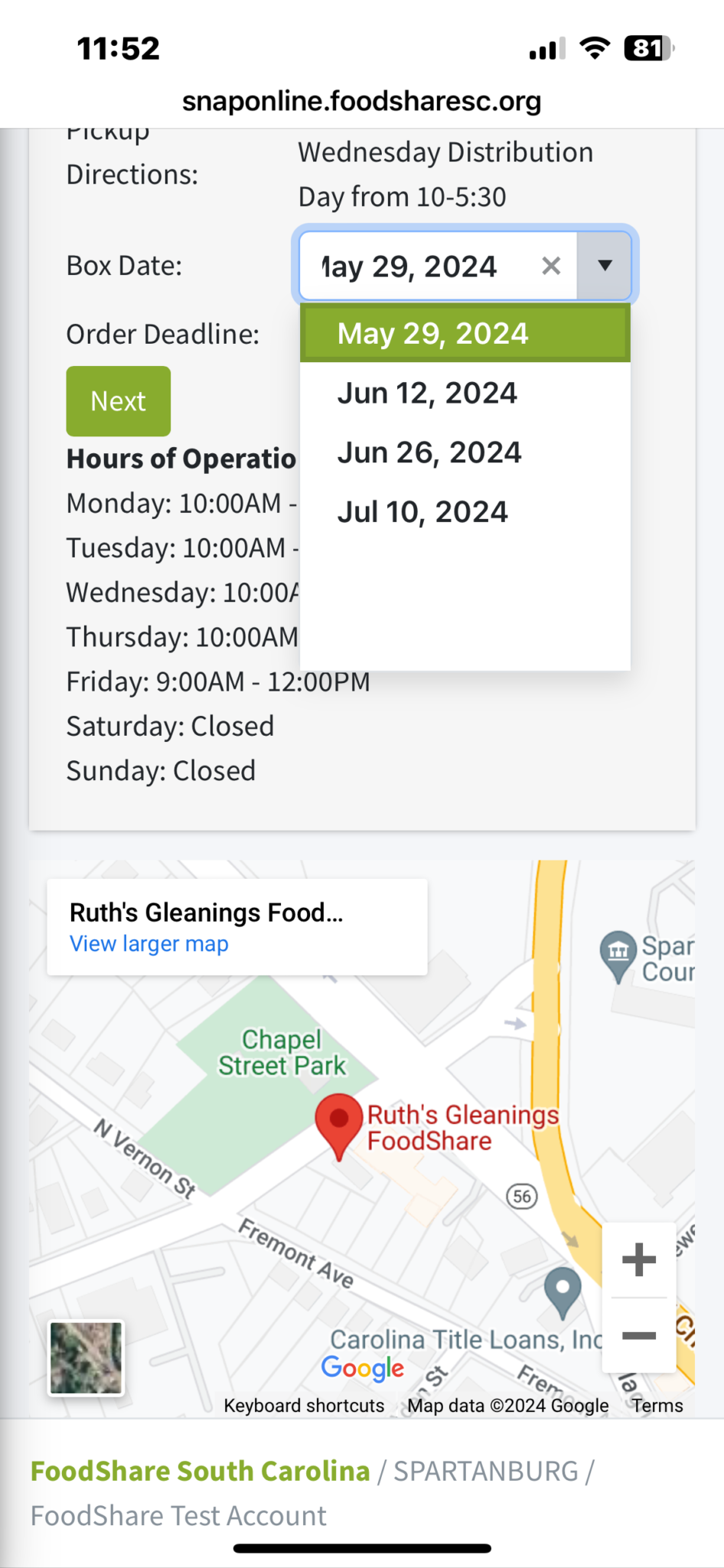 SNAPonline Preview - FoodShare South Carolina