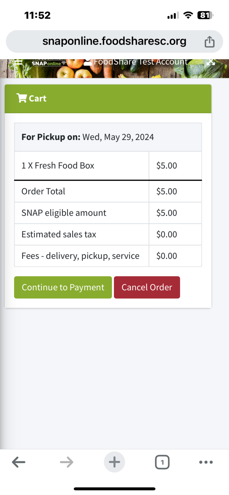 SNAPonline Preview - FoodShare South Carolina