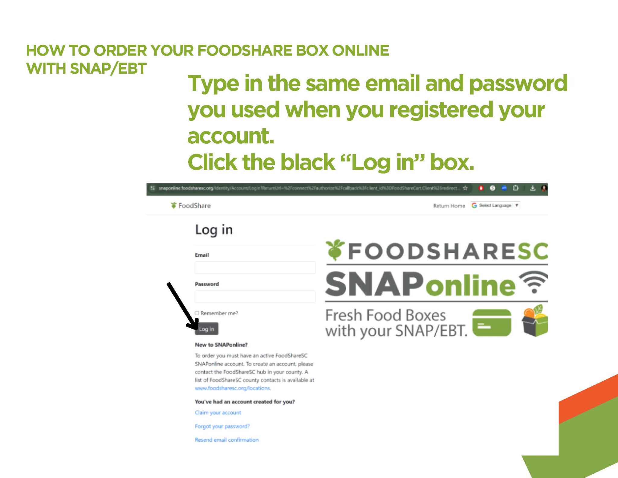 SNAPonline Preview - FoodShare South Carolina